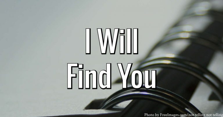 I Will Find You - Confessions of a Memoir Addict